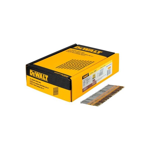Dewalt Collated Framing Nail 3 in L Galvanized 21 Degrees DWRHS10DR120G Zoro